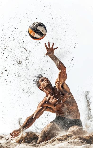 Premium Photo A Beautiful Hot Summer With Beach Volleyball