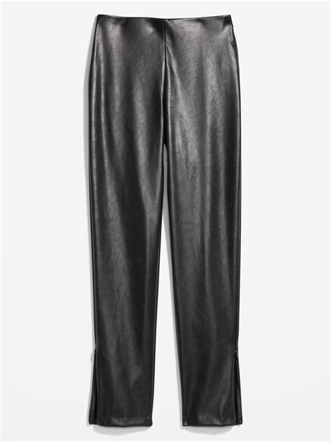 Extra High Waisted Faux Leather Pants Old Navy