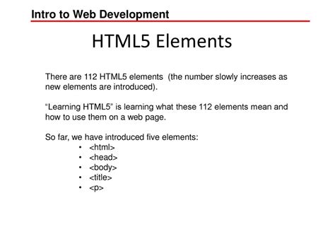 Intro To Web Development Html Structure Ppt Download