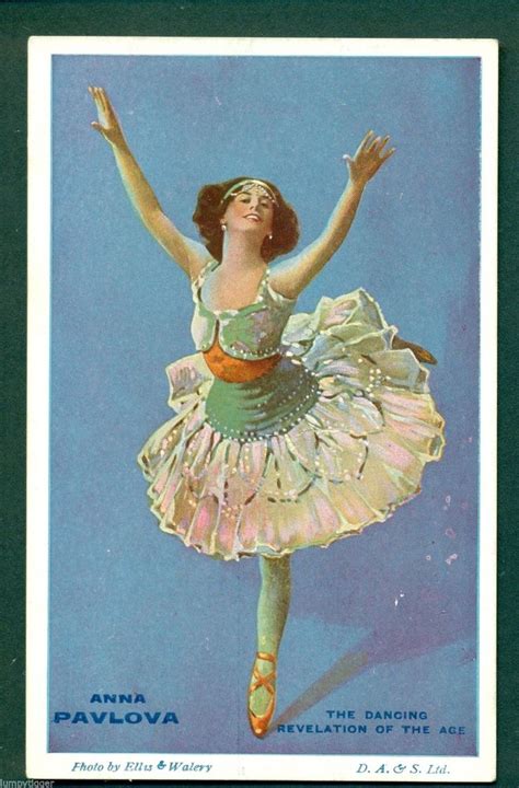 Balletanna Pavlovashakespeare Theatre Liverpool 1912vintage Postcard