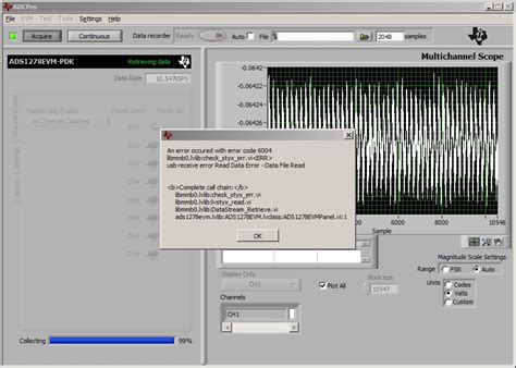 Adcpro Errors During Data Loading From Ads1278 Data Converters Forum