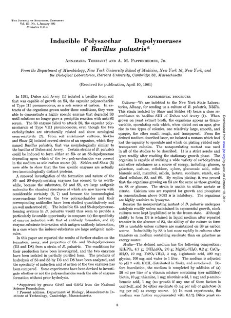 Pdf Inducible Polysaccharide Depolymerases Of Bacillus Palustris