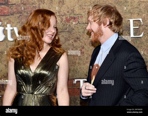 Lauren Ambrose Left And Rupert Grint Attend The Premiere Of Apple TV
