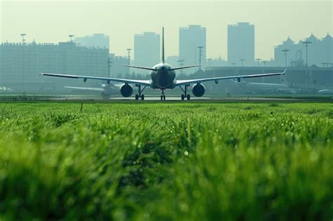 Premium Photo Airport In Beijing China Grass Field With Aeroplanes And Airliners On Airfield