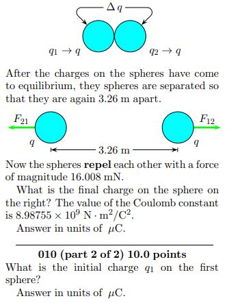 Solved 009 Part 1 Of 2 10 0 Points Two Identical Small Chegg