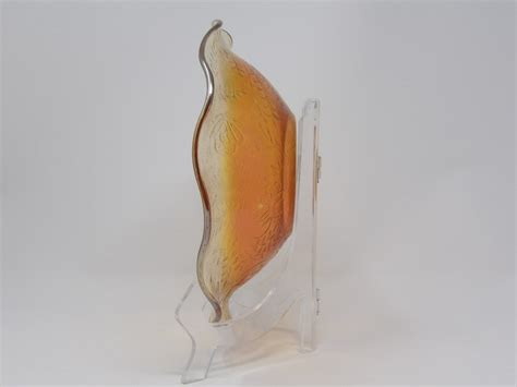 Vintage Marigold Carnival Glass Bowl 9 12 W Etsy