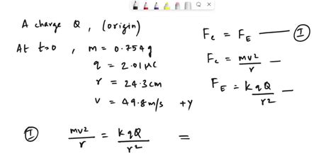 Solved A Particle Of Charge Q Is Fixed At The Origin Of An Xy