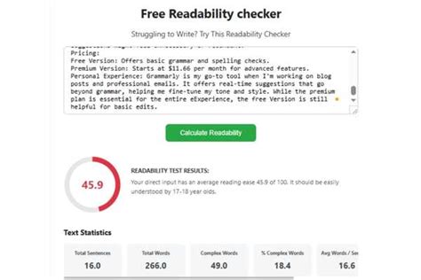 Free Readability Test Tool Check Text Reading Level Online