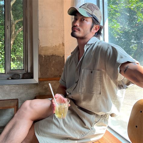 더섹트 남자 린넨세트 통기성좋은 린넨 셔츠 반바지 위시버킷