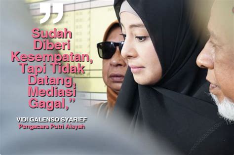 Mediasi Ustaz Al Habsyi Dan Putri Aisyah Gagal Putri Aisyah Sudah