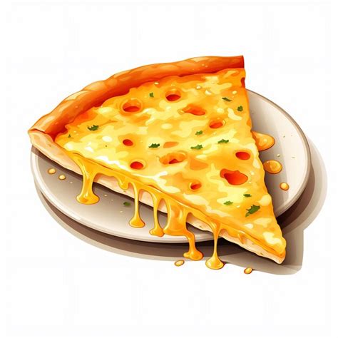 Premium AI Image A Drawing Of A Slice Of Pizza With The Word Cheese On It