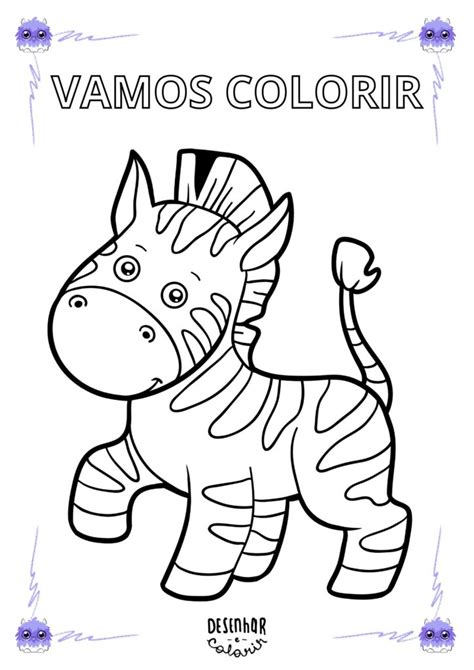 Zebra Desenho Para Colorir