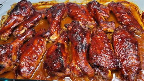 Oven Baked Turkey Wings Recipe Youtube