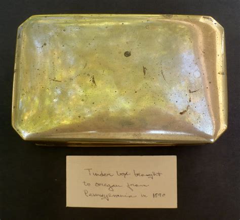 Old Cast Brass Tinder Box European 18th C Antiques Board