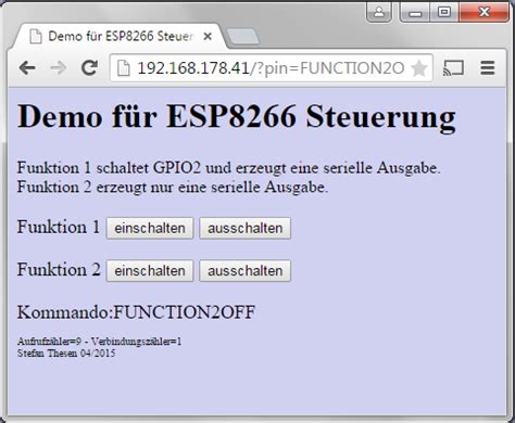 Stabiler 1 1 WLAN Webserver Mit Dem ESP8266 Microcontroller