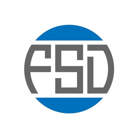 Fsd Letter Logo Design On White Background Fsd Creative Initials