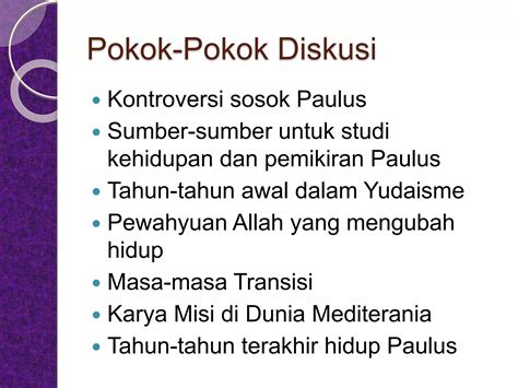 Riwayat Hidup Paulus PPTX