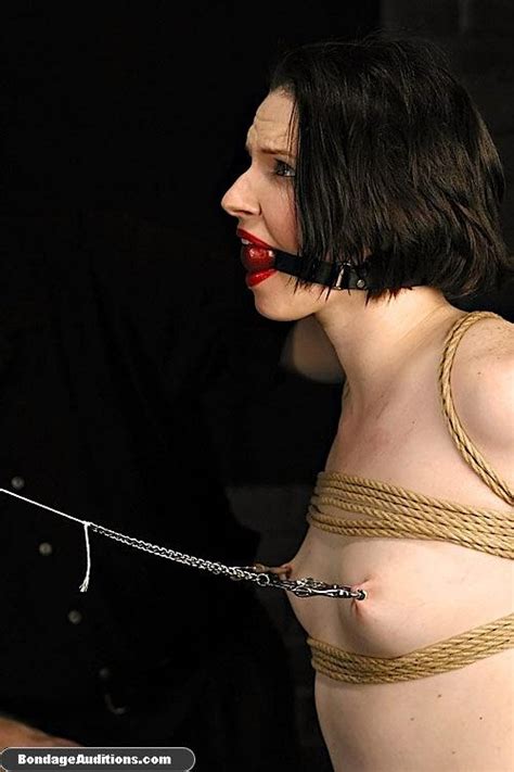 Gagged Dark Haired Slut Enjoys Hot Wax On H Xxx Dessert Picture 5