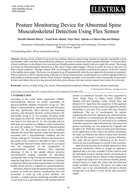 Pdf Posture Monitoring Device For Abnormal Spine Musculoskeletal