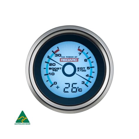 Egt Boost Pressure Gauge With Optional Temperature Display Ur Off Road