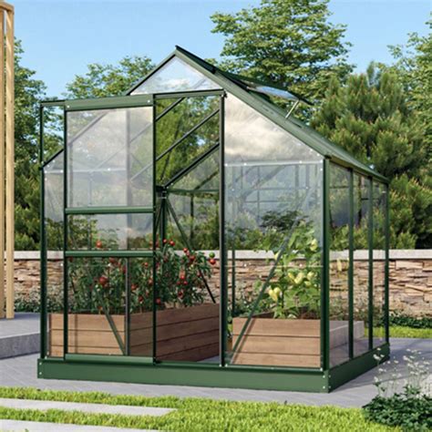 Vitavia Venus 3800 Green Aluminium Frame 6 X 6ft Horticultural Glass