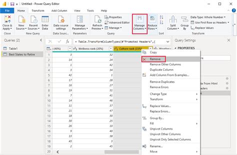Durchführen allgemeiner Abfrageaufgaben in Power BI Desktop Power BI