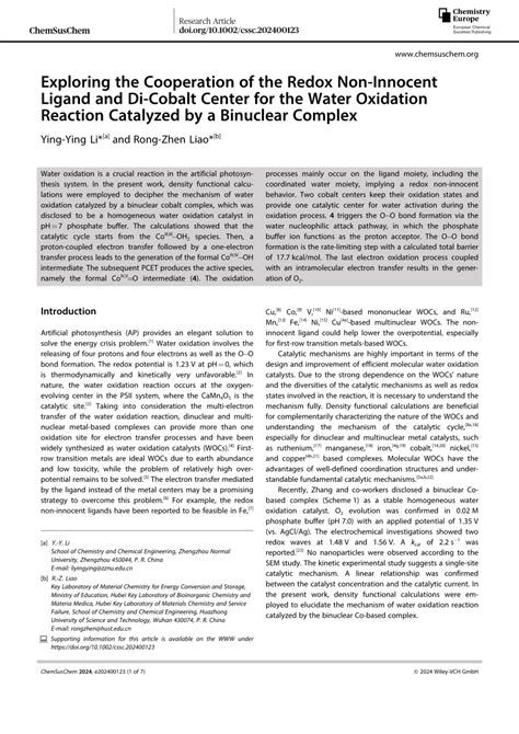 Exploring The Cooperation Of The Redox Non‐innocent Ligand And Di