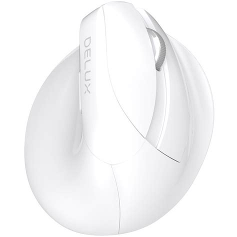 Delux M618 Mini สีขาว Bluetooth 4.0 2.4GHz Wireless Vertical Mouse 4 ...