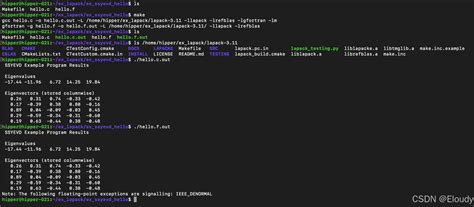 Lapack 程序 Ssyevd 的计算特征值的应用实例 Cfortranlapack 特征值计算 Csdn博客