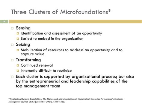 Teece Dynamic Capabilities Routines Versus Entrepreneurial Action Ppt Ppt