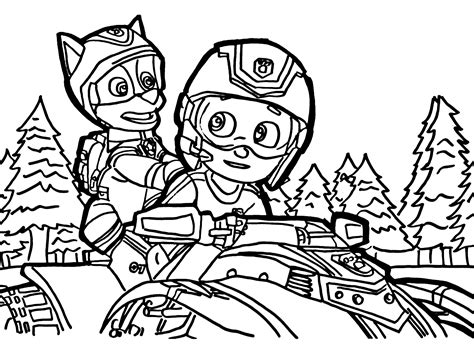 Paw Patrol Ryder Coloring Pages