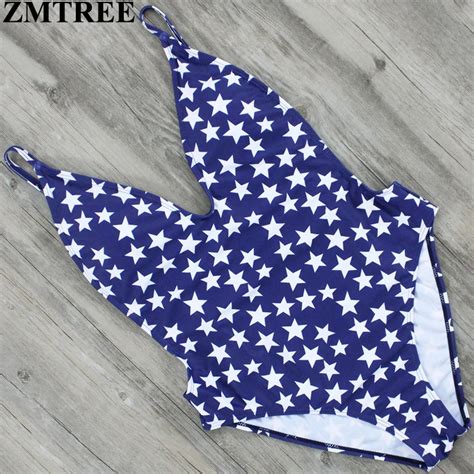 Zmtree New High Cut Monokini Sexy Backless One Piece Swimsuit Women