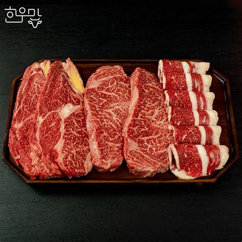 한우맘 한우맘 1등급 한우구이 3대천왕 550g 등심200g채끝200g차돌박이150g 위시버킷