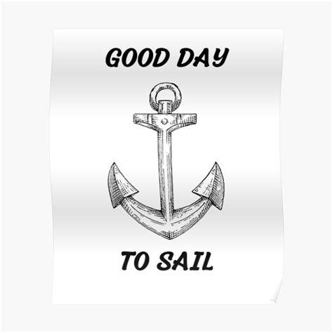 Good Day To Sail Poster By Fufette Redbubble