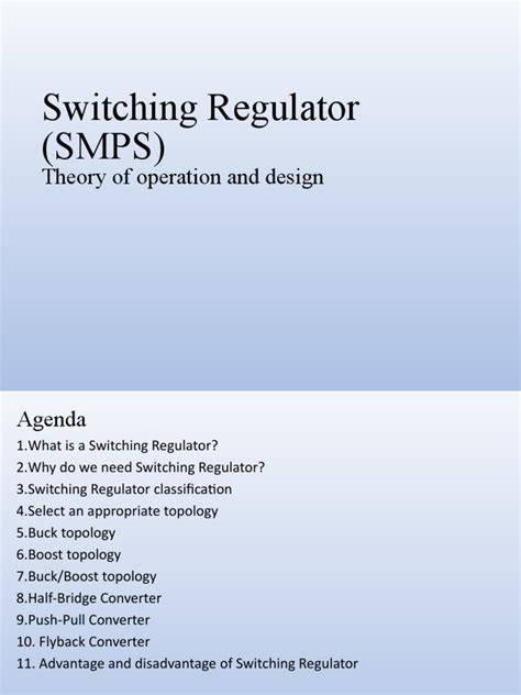 training switching regulator 2022 pdf electric power electrical