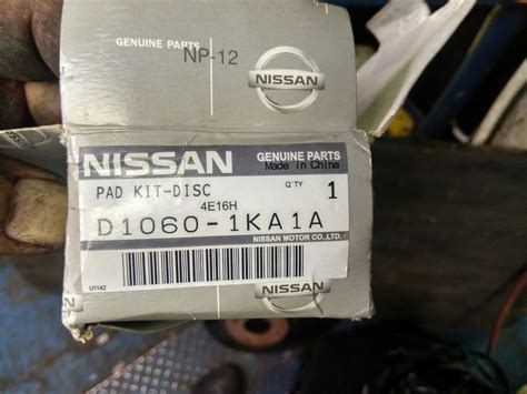 D10601KA1A Колодки тормозные NISSAN INFINITI | Запчасти на DRIVE2