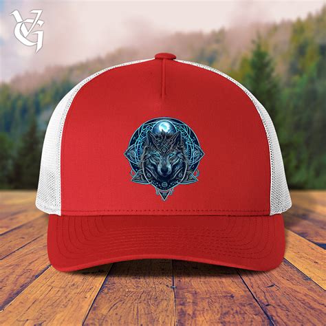 Celtic Fenrir Wolf Trucker Cap Howlingly Stylish Viking Goods Company