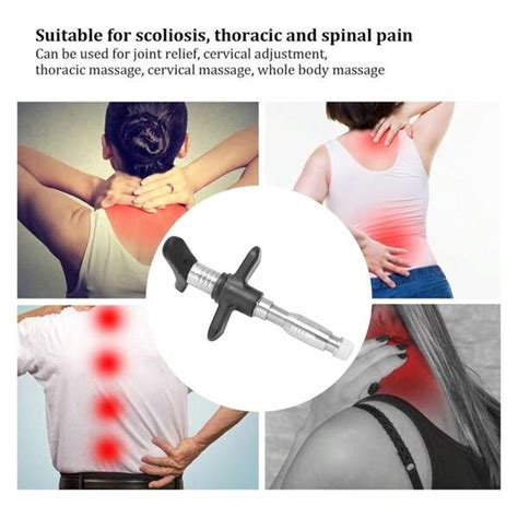 Spine Correction Machine Massage Gun Manual Spinal Massager Chiropractic Adjusting Tool For
