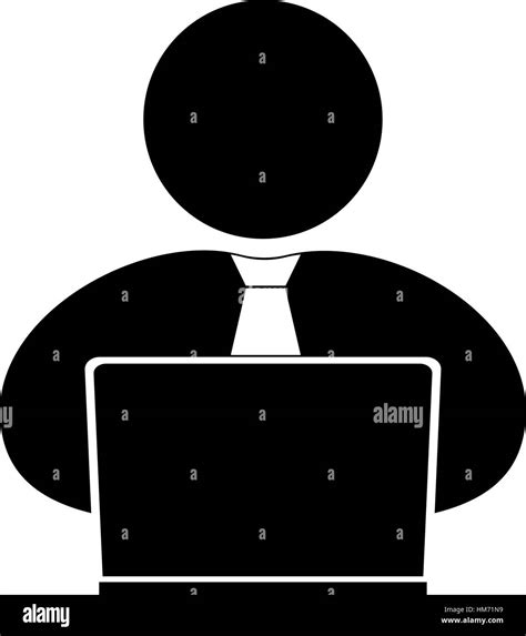 People With Computer Person With Laptop Icon One Of Set Web Icons