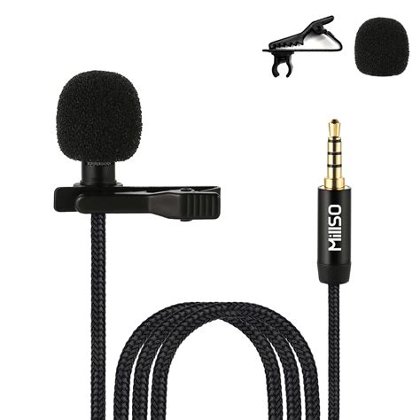 Millso Lavalier Clip On Microphone W11 Omnidirectional 35mm Trrs Mini