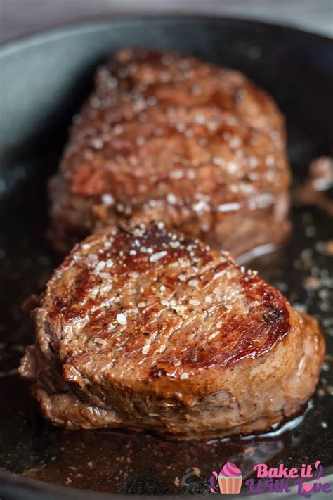 Best Pan Seared Filet Mignon Recipe Juicy Tender Steak Entree