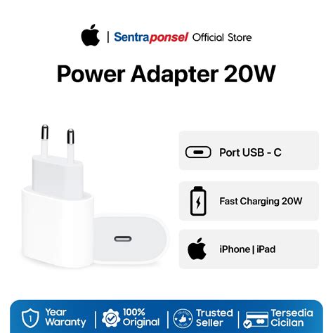 Jual Apple 20w Usb C Power Adapter Shopee Indonesia