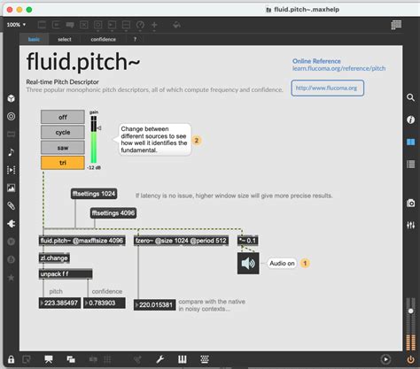 Fluidpitch~ Helpfile Issue Bug Reports And Issues Fluid Corpus