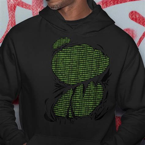 Original Binary Ripped Rip Computer Coding Programmer Hoodie Monsterry