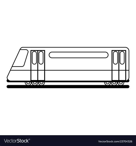 Train Side View Sketch