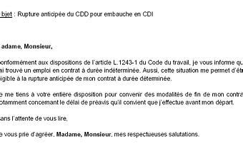 modele lettre de non renouvellement de cdd par le salarié À Découvrir