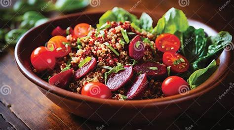 Vibrant Red Amaranth Stock Illustration Illustration Of Culinary