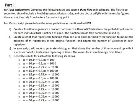 Solved Part 1 MATLAB Assignment Complete The Following Chegg