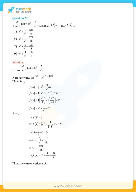 NCERT Solutions For Class 12 Maths Chapter 7 Exercise 7 1 Integrals