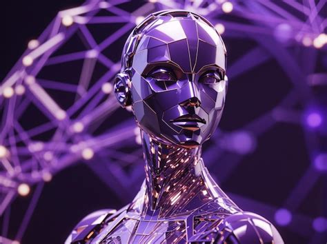 Premium Ai Image Layered Sliced Shape Cybernetic Fusion Of Artificial